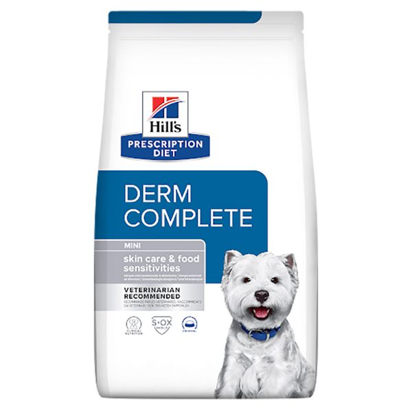 مشخصات، قیمت و خرید غذای خشک سگ هیلز مدل Derm Complete وزن ۱ کیلوگرم